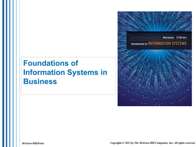 Chapter 1 introduction to information system | PPT