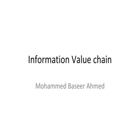 Information value chain | PPT