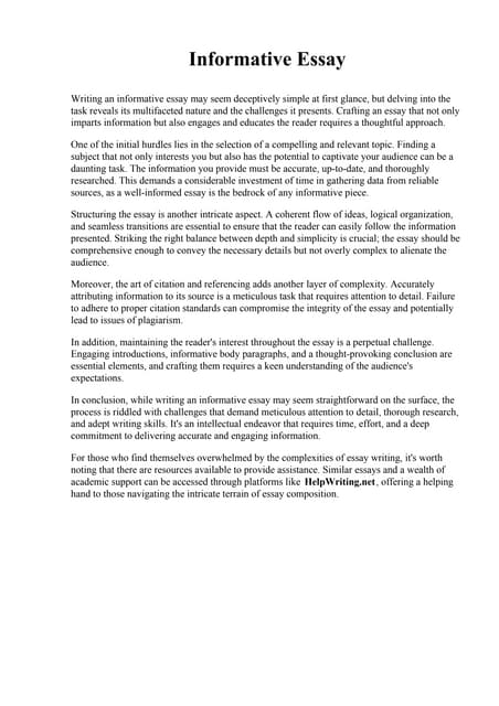 Sample Informative Essay Examples.pdf
