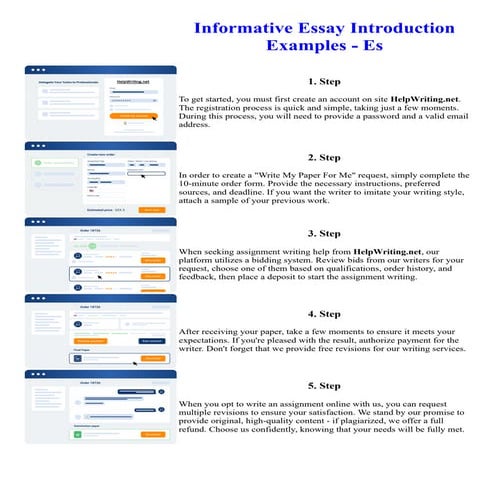 Informative Essay Introduction Examples - Es | Pdf