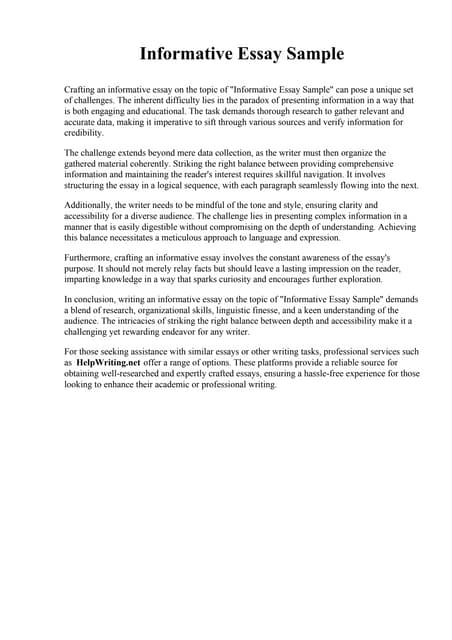 Informative Speech Essay Examples.pdf