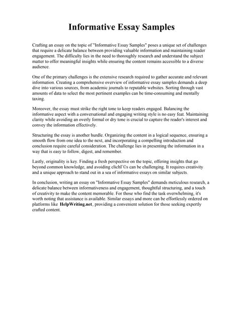 Sample Informative Essay Examples.pdf