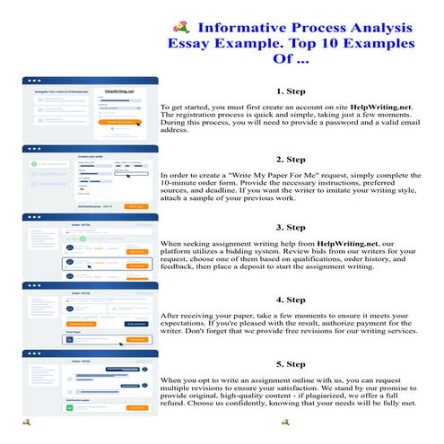 Informative Process Analysis Essay Example. Top 10 Examples Of ...