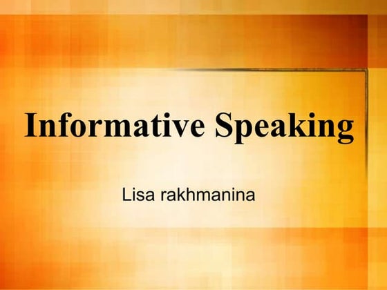 Introducing a Speaker | PPT