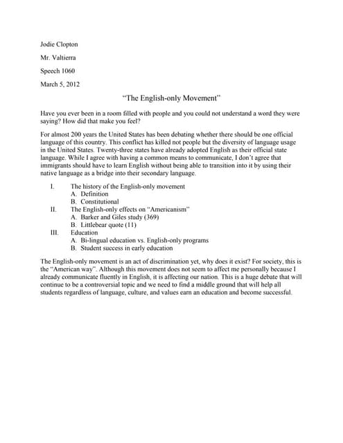 Example of-formal-preparation-outline-format-inform-how-to-process | PDF