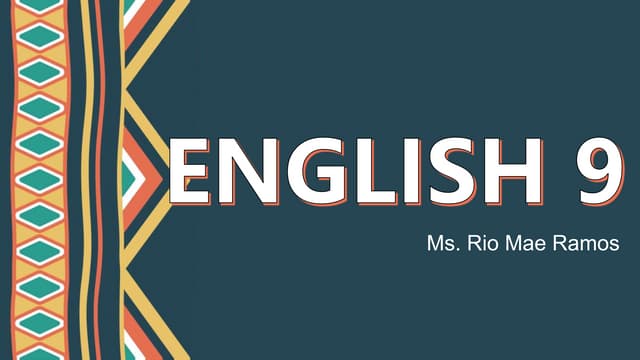 English 9 - Text Types | PPTX