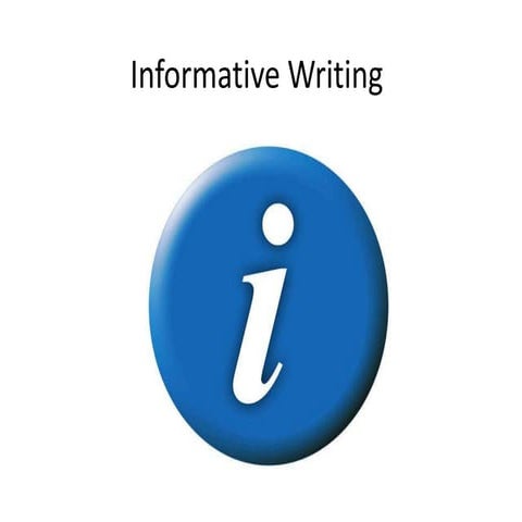 Informative Writing | PPT