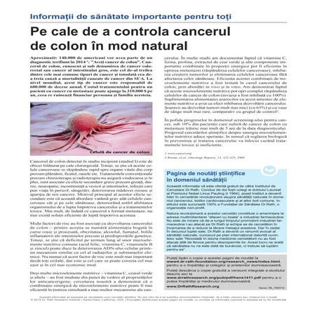 Informatti sanatate cancerul-de-colon_editie9 | PDF