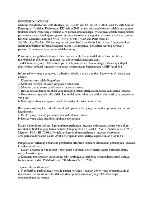 INFORMED CONSENT (persetujuan tindakan medis oleh pasien).ppt