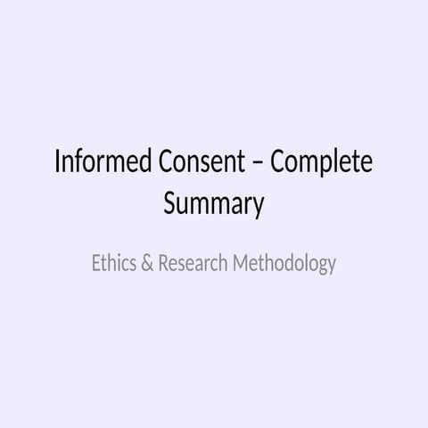 Informed_Consent in research methadology | PPTX
