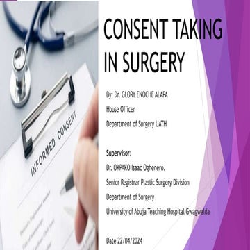 a power point presentation on Informed Consent in Surgery .pptx