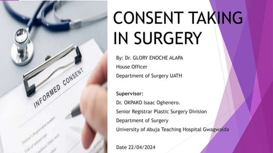Informed consent | PPTX | Surgery | Medical Health