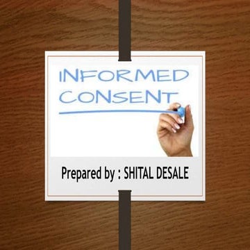 Informed Consent Form ppt | PPTX