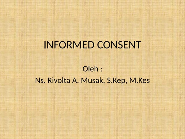 Informed Choice dan Informed Consent | PDF