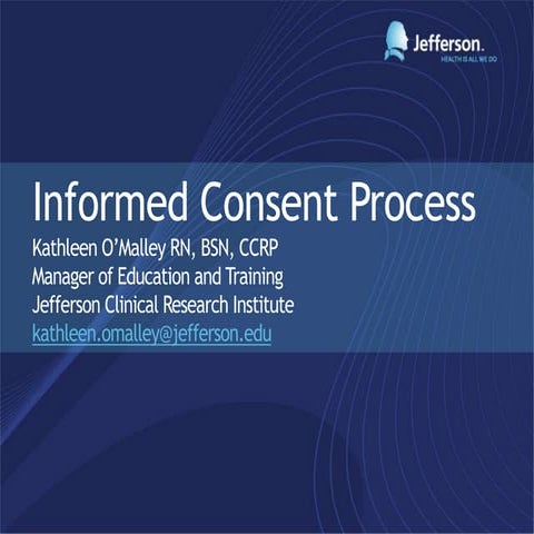 Informed consent process | PPTX