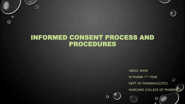 INFORMED CONSENT PROCESS AND PROCEDURE.pptx