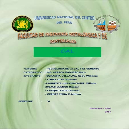 PROCESO DE FABRICACION DE LA CAL Y SUS PROPIEDAD.pptx