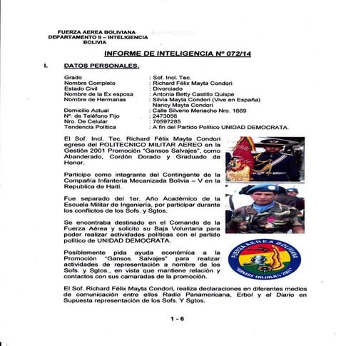 Ejemplo De Informes De Inteligencia Policial Secretaría De Seguridad
