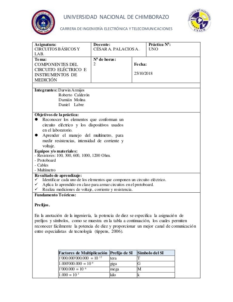Informe De Laboratorio 1