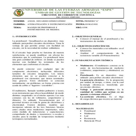 Informe de laboratorio 3 | DOCX | Computer Peripherals | Computing