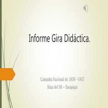 Informe Gira Didáctica | PPTX