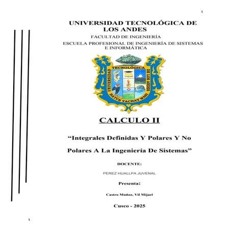 INFORME Integrales definidas y polares y no polares a la ingeniería de ...