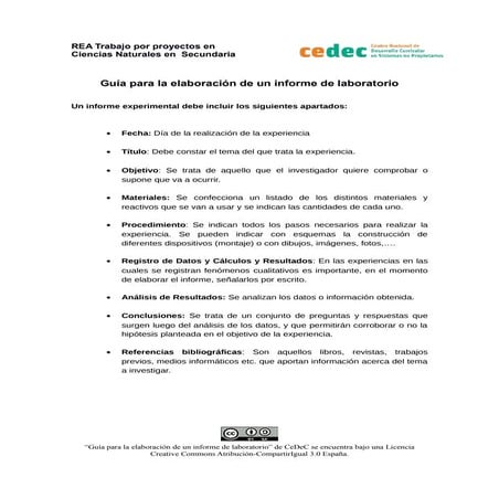Ejemplo De Informe De Laboratorio Cómo Redactar Un Informe De