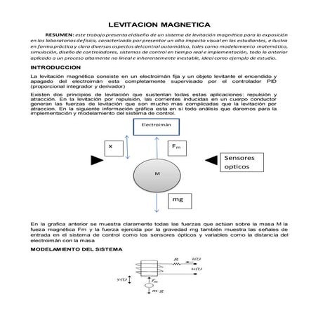 Informe levitron | DOCX
