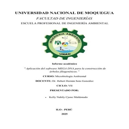 Aplicación del software MEGA DNA y construcción de árbol filogenético | PDF