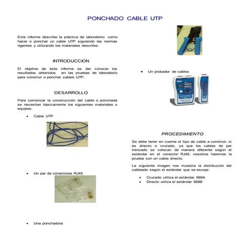 Informe ponchado cable utp (2) | DOCX