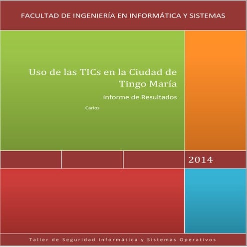 Informe TICs Tingo Maria 2014 | PDF