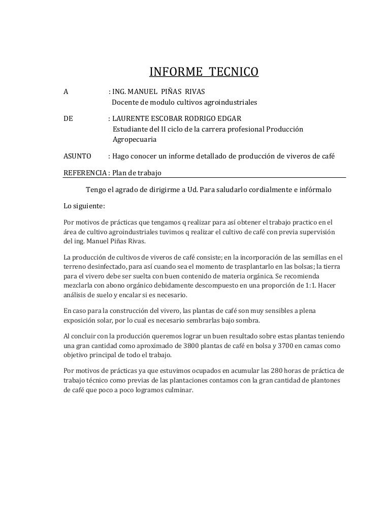 Que Es Un Informe Tecnico De Obra - Printable Templates Free