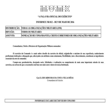 Informex nº 012 | PDF