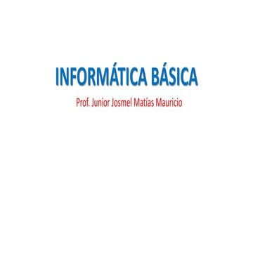 Informática Básica | PPTX