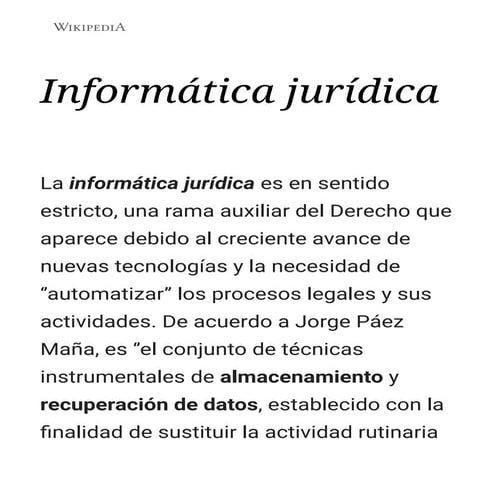 Informática Jurídica Wikipedia La Enciclopedia Librepdf 
