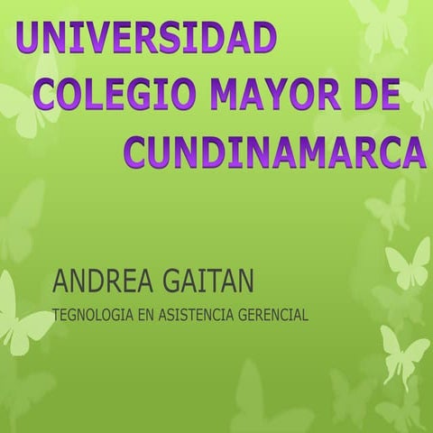 PENSUM ACADEMINCO UNICOLMAYOR ASISTENCIA GERENCIAL | PPTX
