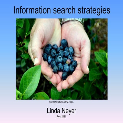 Information search strategies | PPT