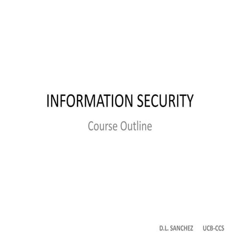 INFORMATION SECURITY for Undergraduate Students | PDF
