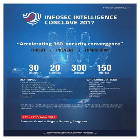 Infosec intelligence conclave 2017 (magazine) | PDF