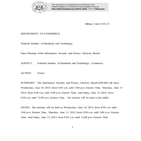 Info sec privacy board 3 day cybersec meet | PDF