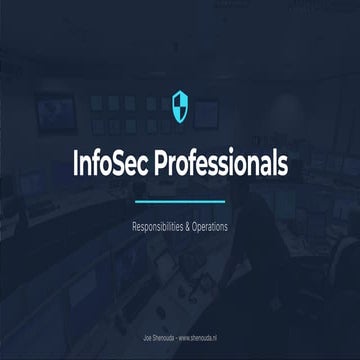 InfoSec Professionals Roles & Responsibilities | PDF
