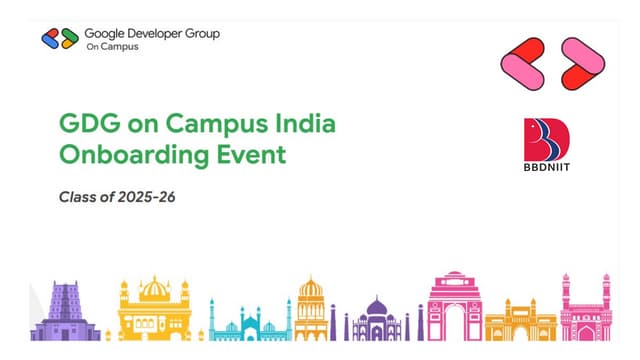 Google Developer Group(GDG) On Campus Info Session PPT 2024 | PPTX