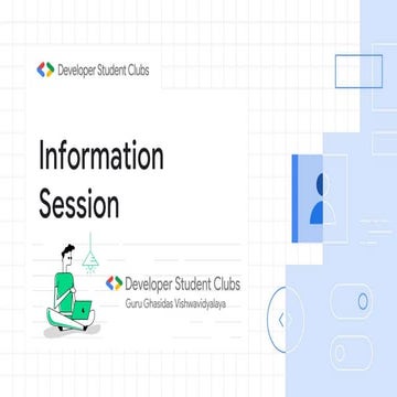 Info Session DSC - GGV | PPT