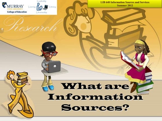 Sources of information | PPT