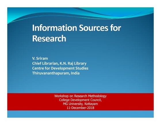 Social Science Information Sources | PDF