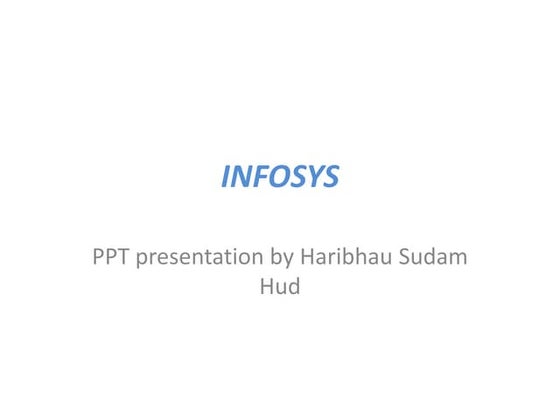 Organisational Structure of Infosys.pptx