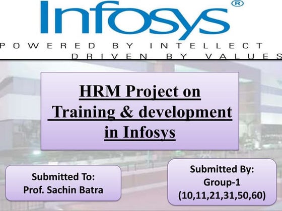 Human resource management of infosys | PPT