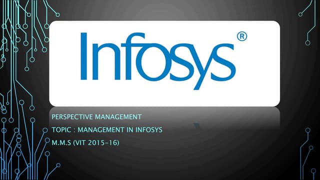 Infosys - Performance management system | PPTX