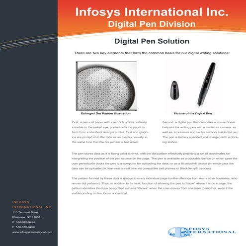 Infosys International Digital Pen | PDF