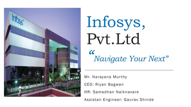Organisational Structure of Infosys.pptx